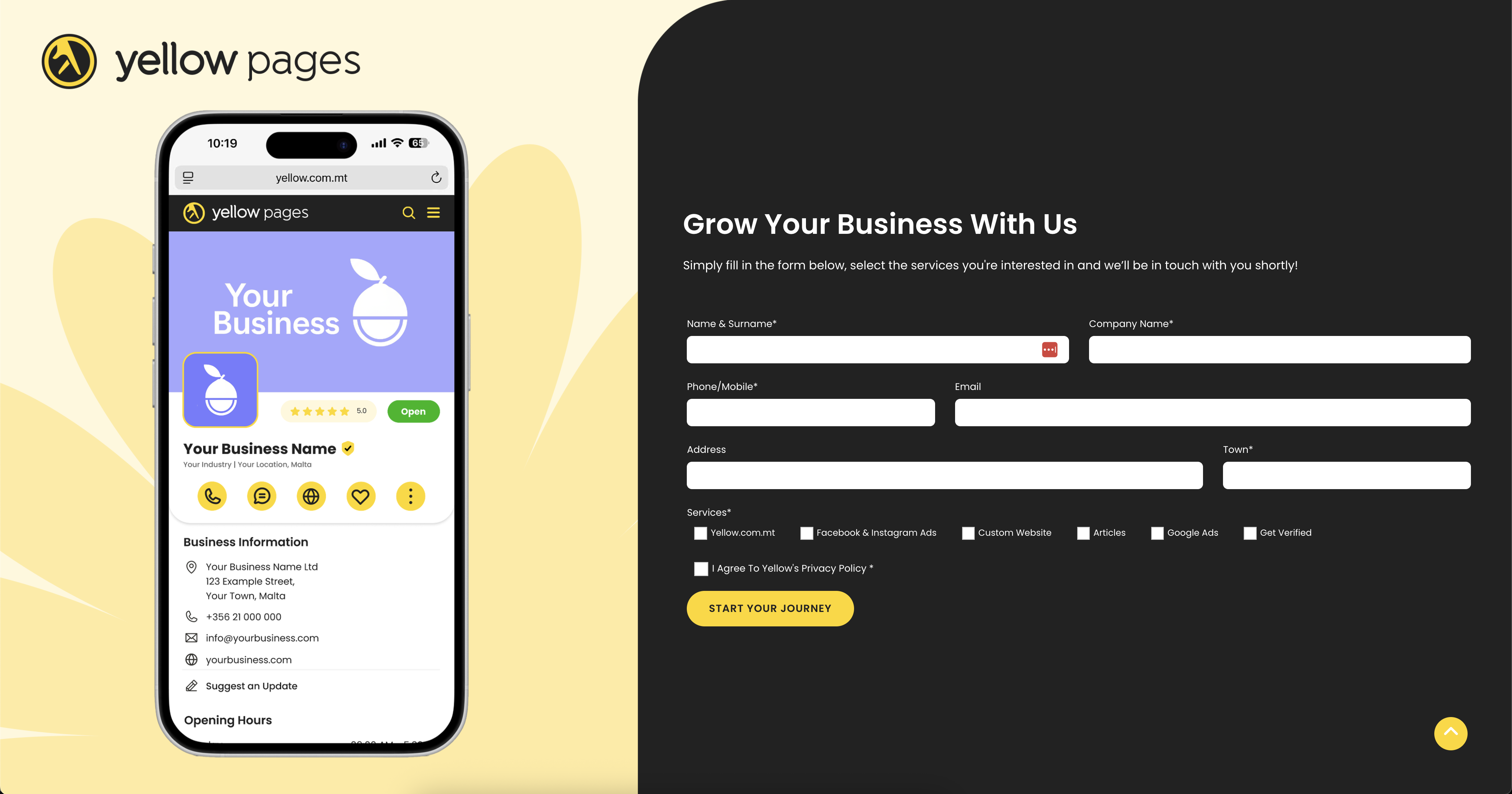 Advertise your business